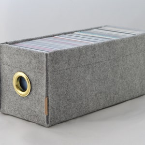 CD Storage Box With Metal Circle, Felt Basket, Minimalist Scandinavian ...