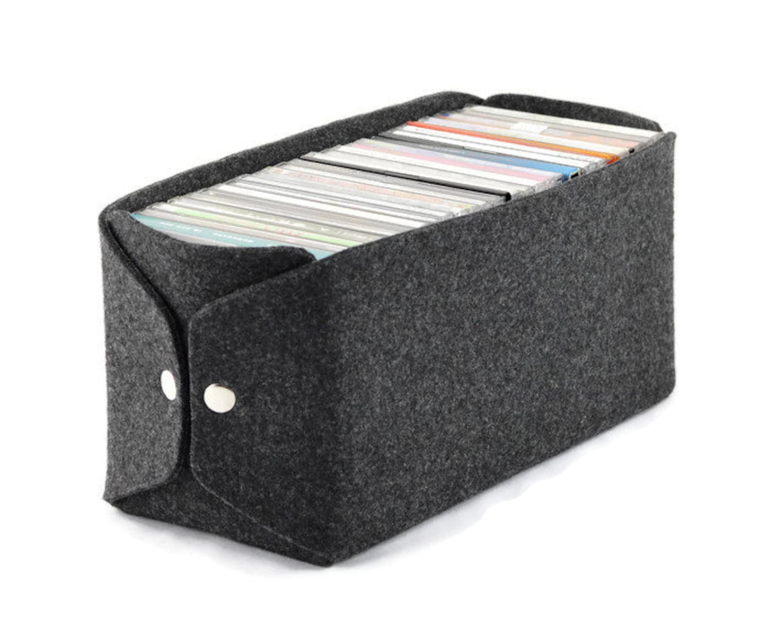 CD Storage Box Minimalist CD Box Felt Storage Box Felt CD - Etsy