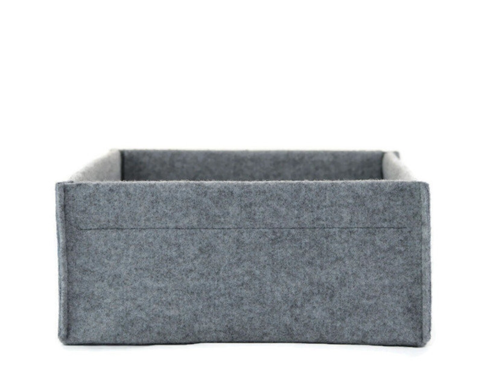 Felt Storage Box With Leather Handle Fits to Ikea Kallax - Etsy