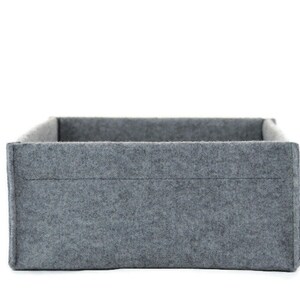 Felt Storage Box With Leather Handle, Fits to Ikea Kallax, Expedit ...