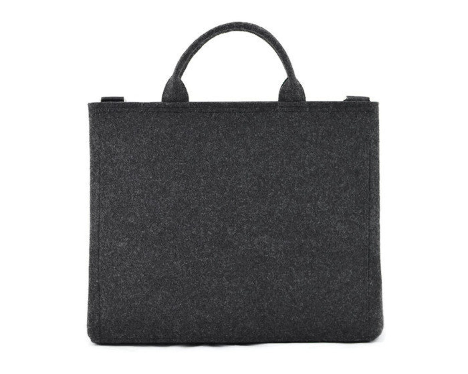 Laptop Felt Bag Minimalist Laptop Bag Messenger Charcoal - Etsy
