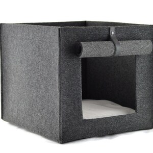 Felt Cat Bed With PILLOW, Cat House, Fits to Ikea Kallax, Expedit ...