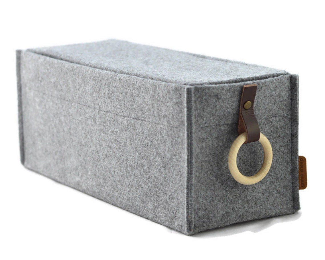 CD Storage Box With a Flap Wooden Ring and Leather Handle | Etsy