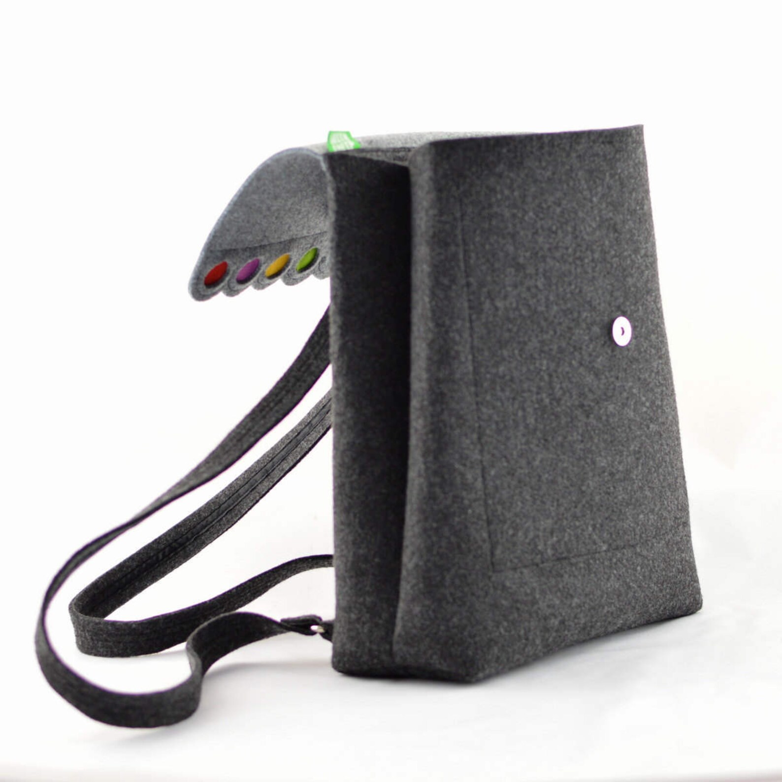 Felt Backpack, Vegan Backpack, Colorful Handmade Felted Rucksack ...