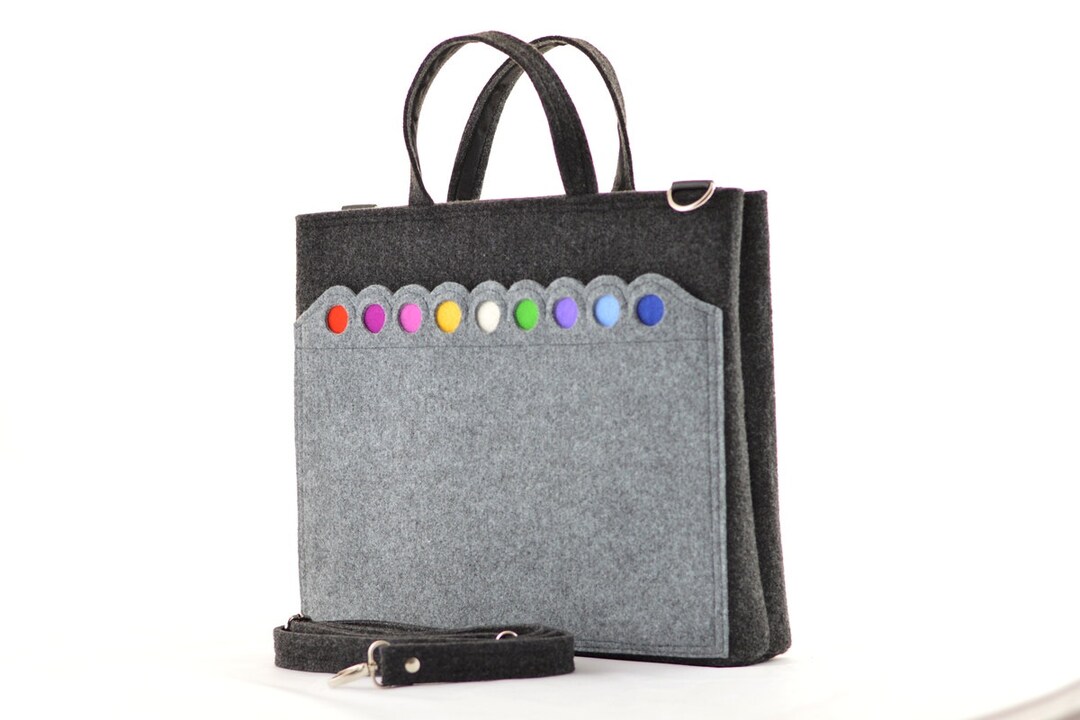 Felt Laptop Bag, Laptop Bag, Laptop Case, Colorful Dots, Extraordinary ...