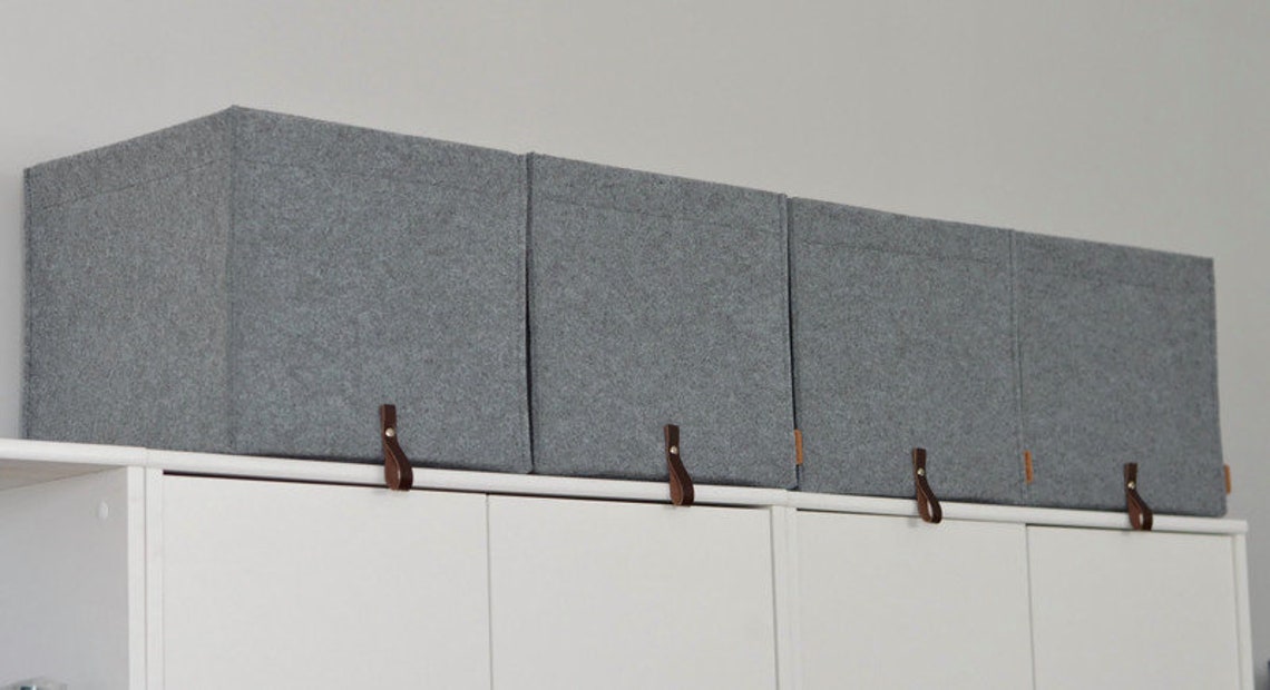 Wardrobe Storage Box Top Shelf Felt Storage Baskets With - Etsy