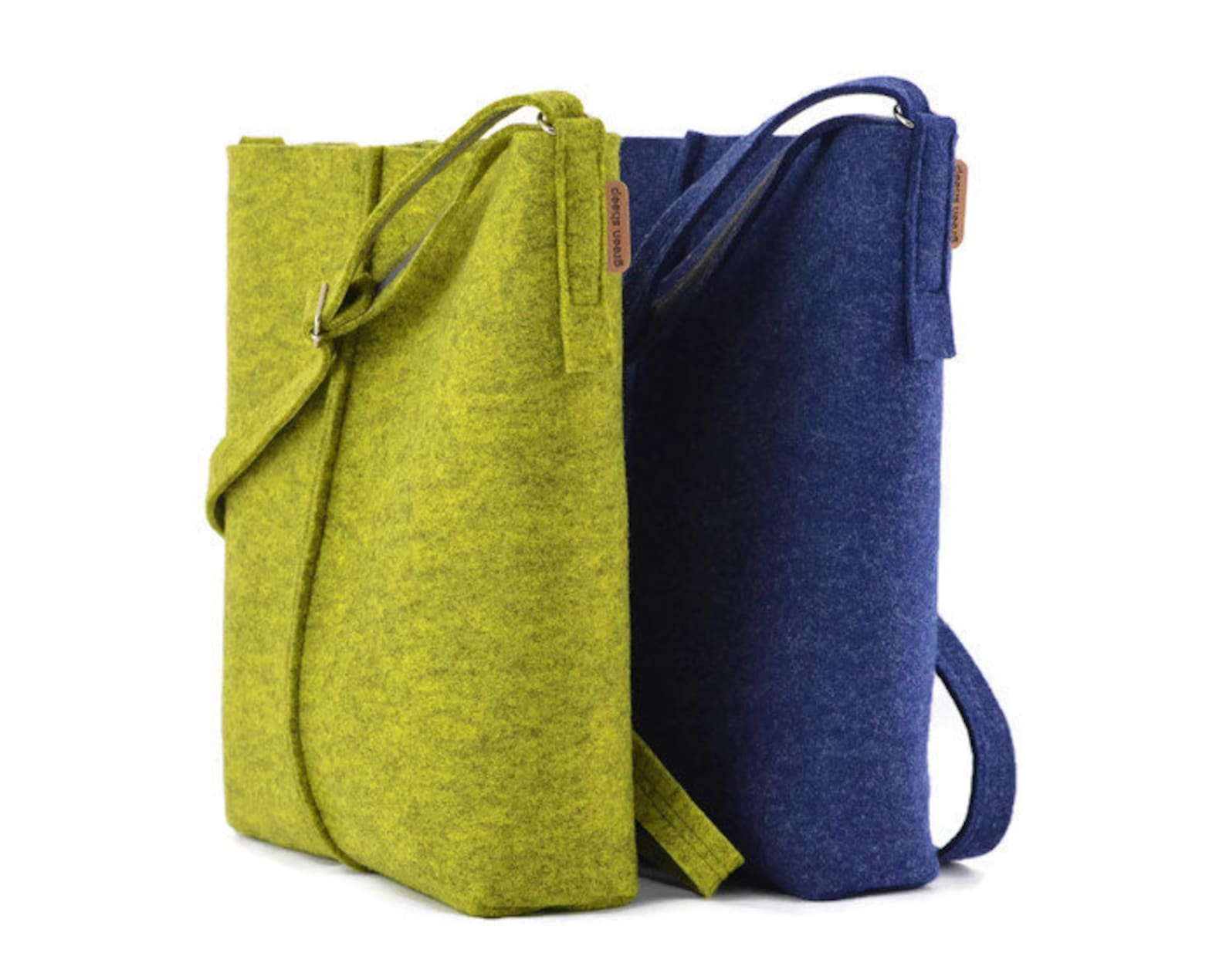 Crossbody Felt Purse Lime Green Bag Minimalist Handbag | Etsy