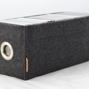 CD Storage Box With Metal Circle, Felt Basket, Minimalist Scandinavian ...