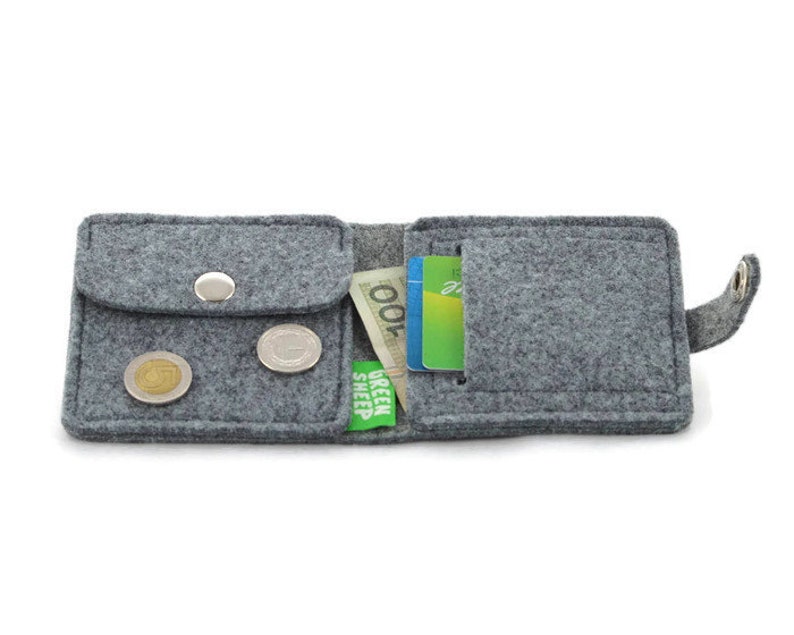 Floral Blue Girls Wallet Kids Felt Coin Purse Colorful - Etsy