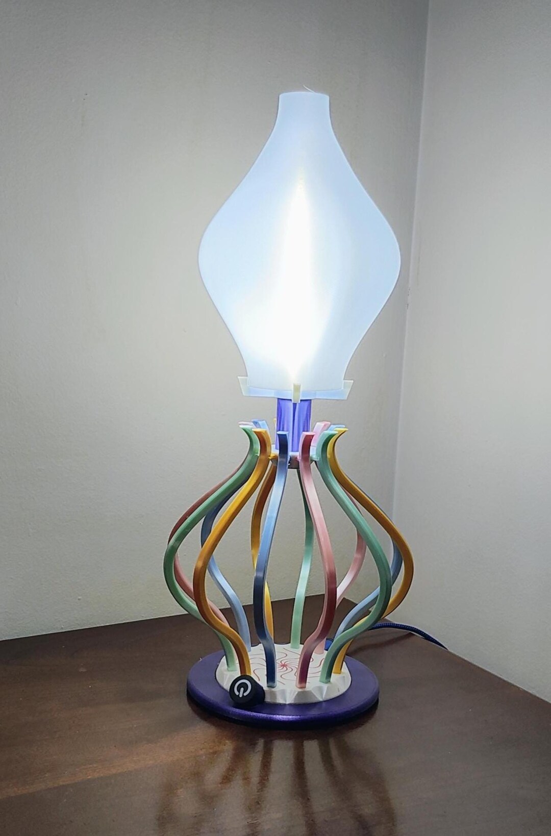 LED Mood Lamp, 3D Printed Light With Color Sleeves, Custamizable - Etsy