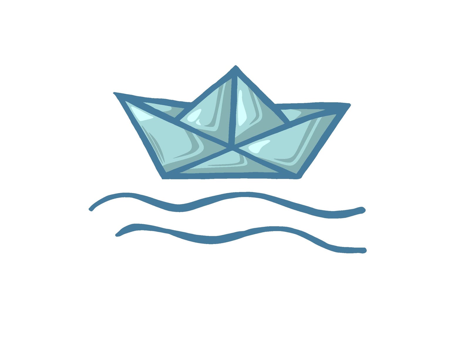 Illustration of Paper Boat, Png,svg,ai,pdf Design. Hand Drawn, Colorful ...