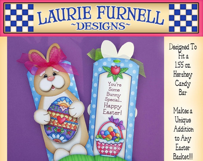 Easter Bunny Candy Bar Wrapper, Laurie Furnell, Bunny Wrapper Printable ...