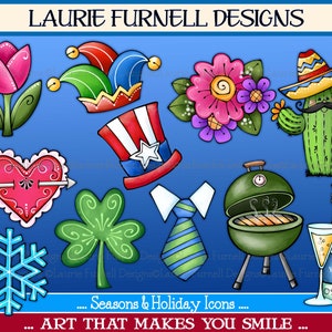 Holiday Clip Art, Seasons Clip Art, Planner Stickers, Fall Clip Art ...