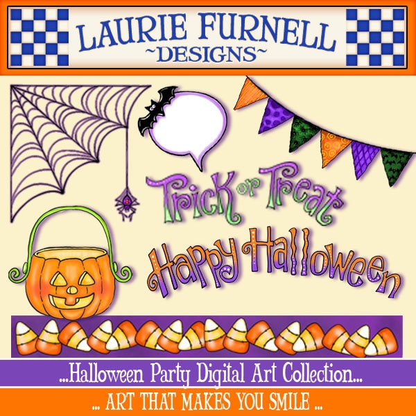 Halloween Clip Art Halloween Digital Art Halloween | Etsy