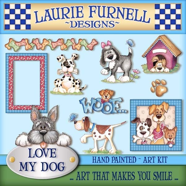 Dog Digital Art, Dog Clipart, Dog Art, Digital Art, Cute Digital Art ...