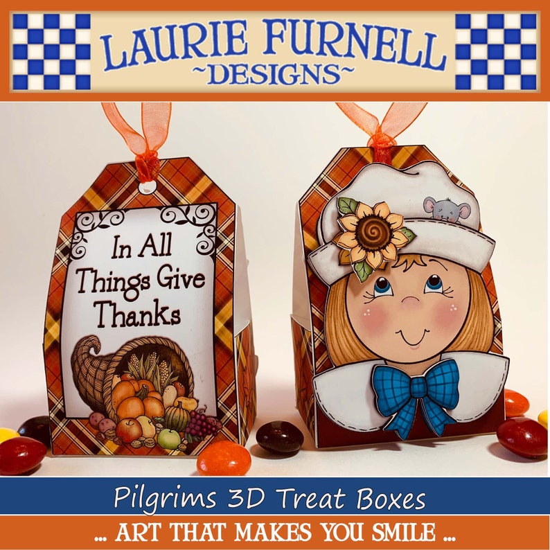 Thanksgiving Treat Box, Pilgrim Treat Box, Thanksgiving Printables ...