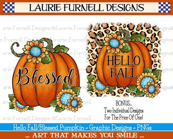 Hello Fall Pumpkin PNG Leopard Pumpkin PNG Fall Clip Art - Etsy