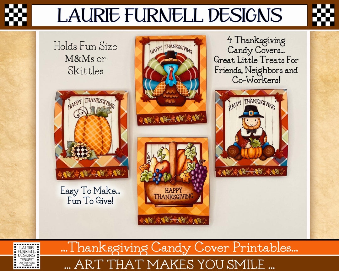 Thanksgiving Printable, Fall Candy Covers, M&M Candy Wrapper, Gift for ...