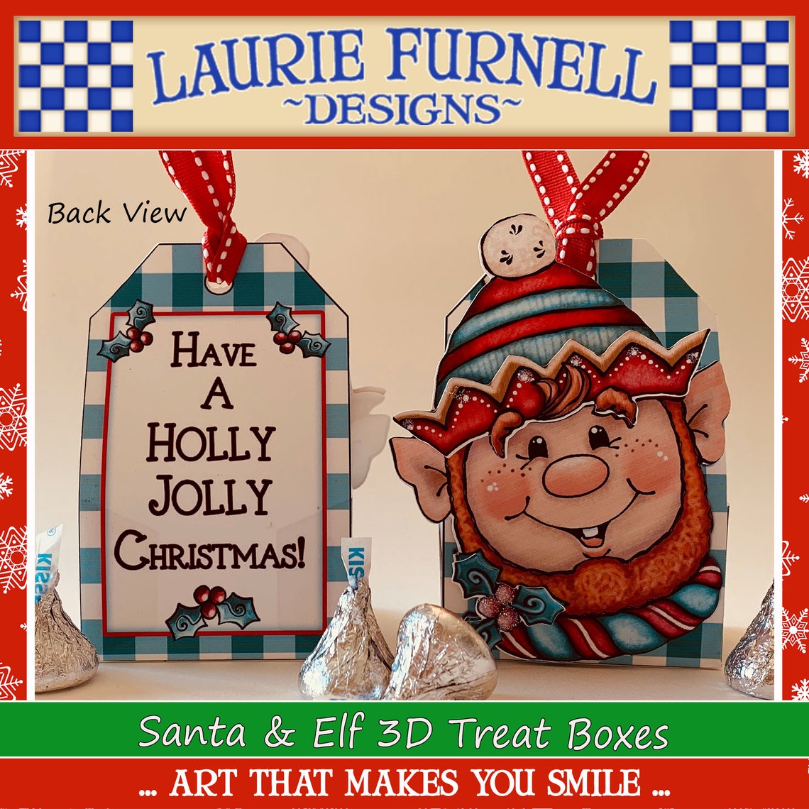 Santa Treat Boxes Elf Treat Boxes Christmas Treat Boxes - Etsy