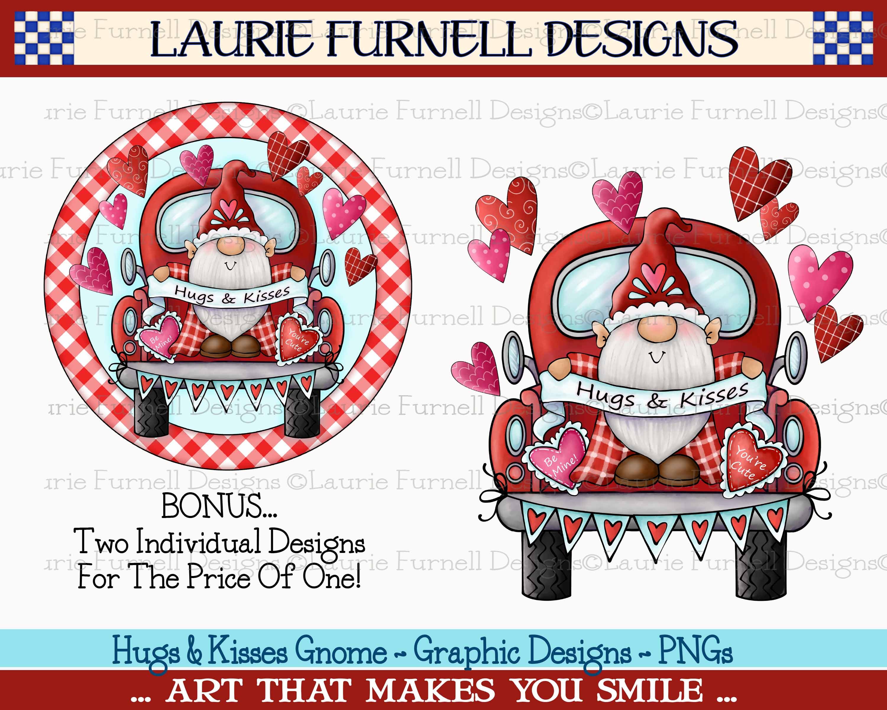 Valentine's Day Gnome PNG, Hugs & Kisses Clip Art, Valentines Day Clip ...