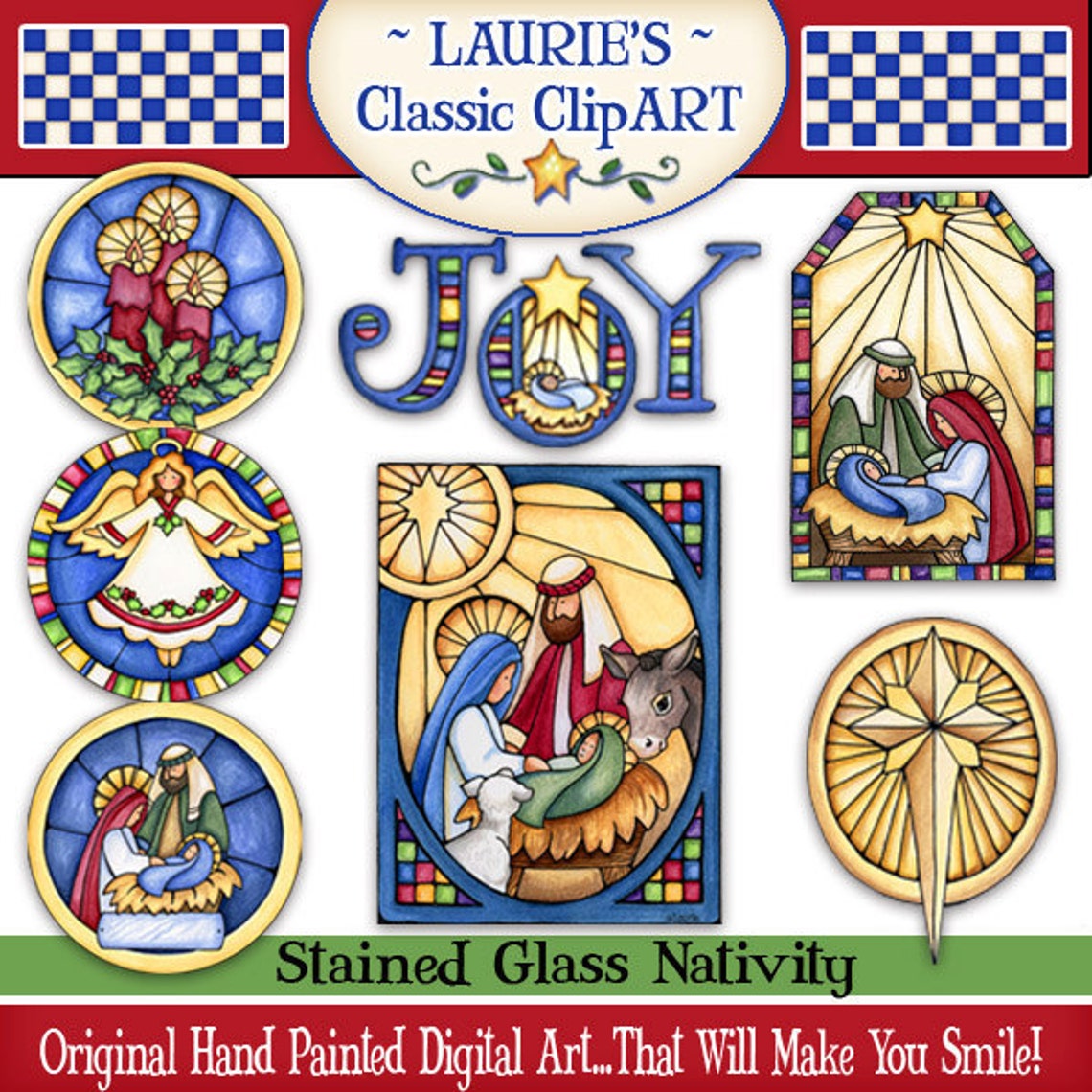 Nativity Clip Art, Watercolor Nativity, Laurie Furnell, Nativity ...
