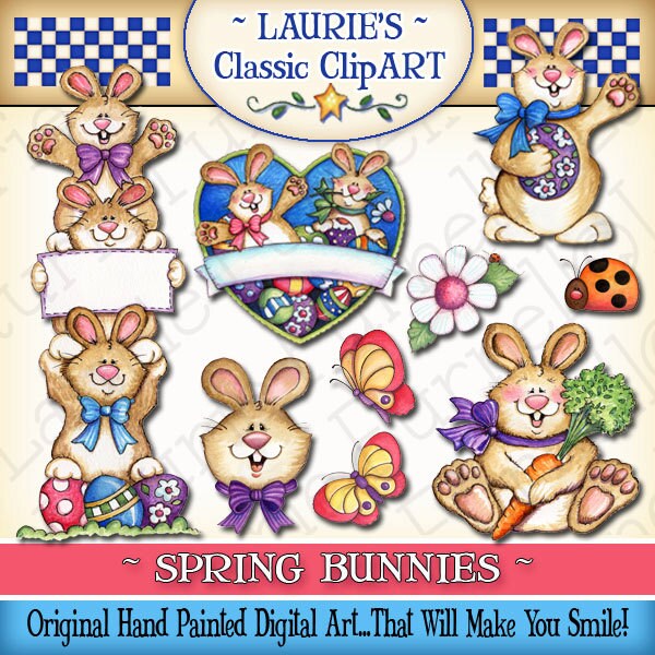Easter Clipart, Spring Clipart, Easter Digital Art, Laurie Furnell ...