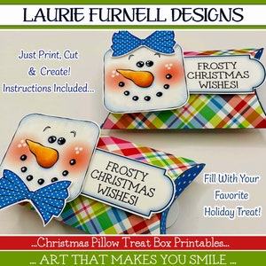 Christmas Treat Box Printables, Snowman Treat Box, Gingerbread Treat ...