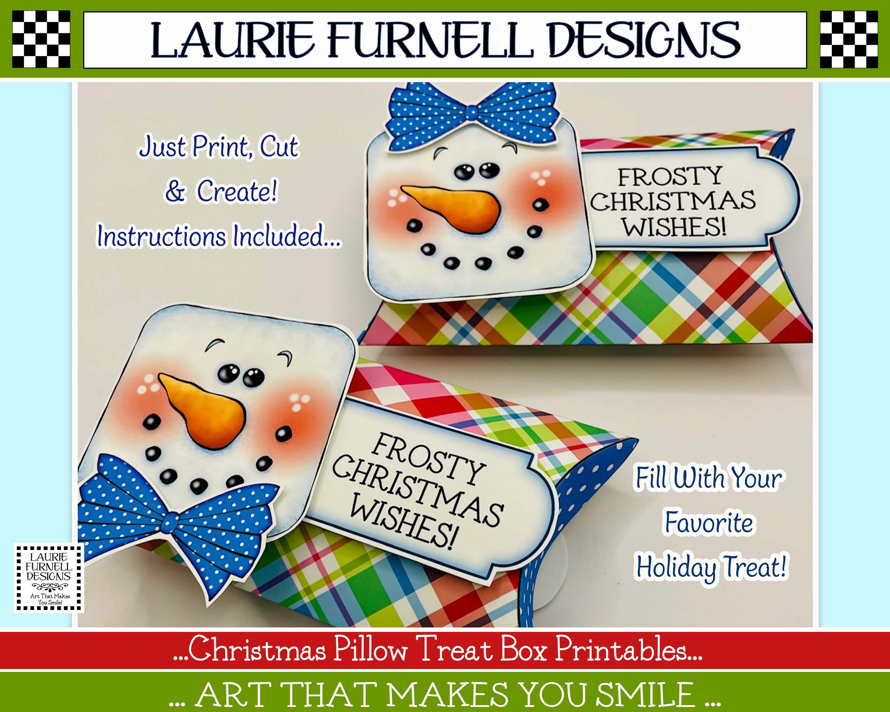 Christmas Treat Box Printables, Snowman Treat Box, Gingerbread Treat ...
