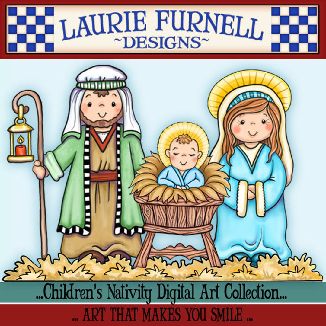 Nativity Clip Art, Children's Nativity, Laurie Furnell, Christmas Clip ...