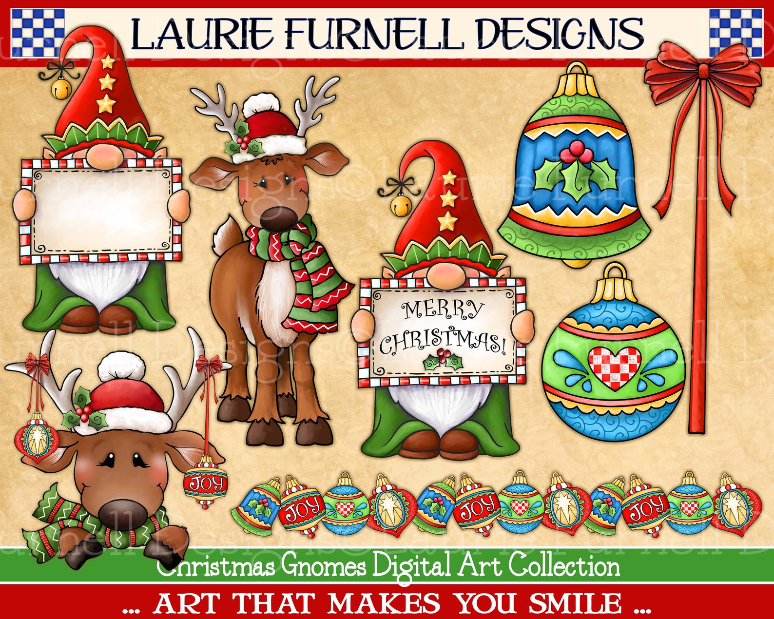 Christmas Gnome Clip Art Holiday Graphics Christmas Ornament | Etsy Canada