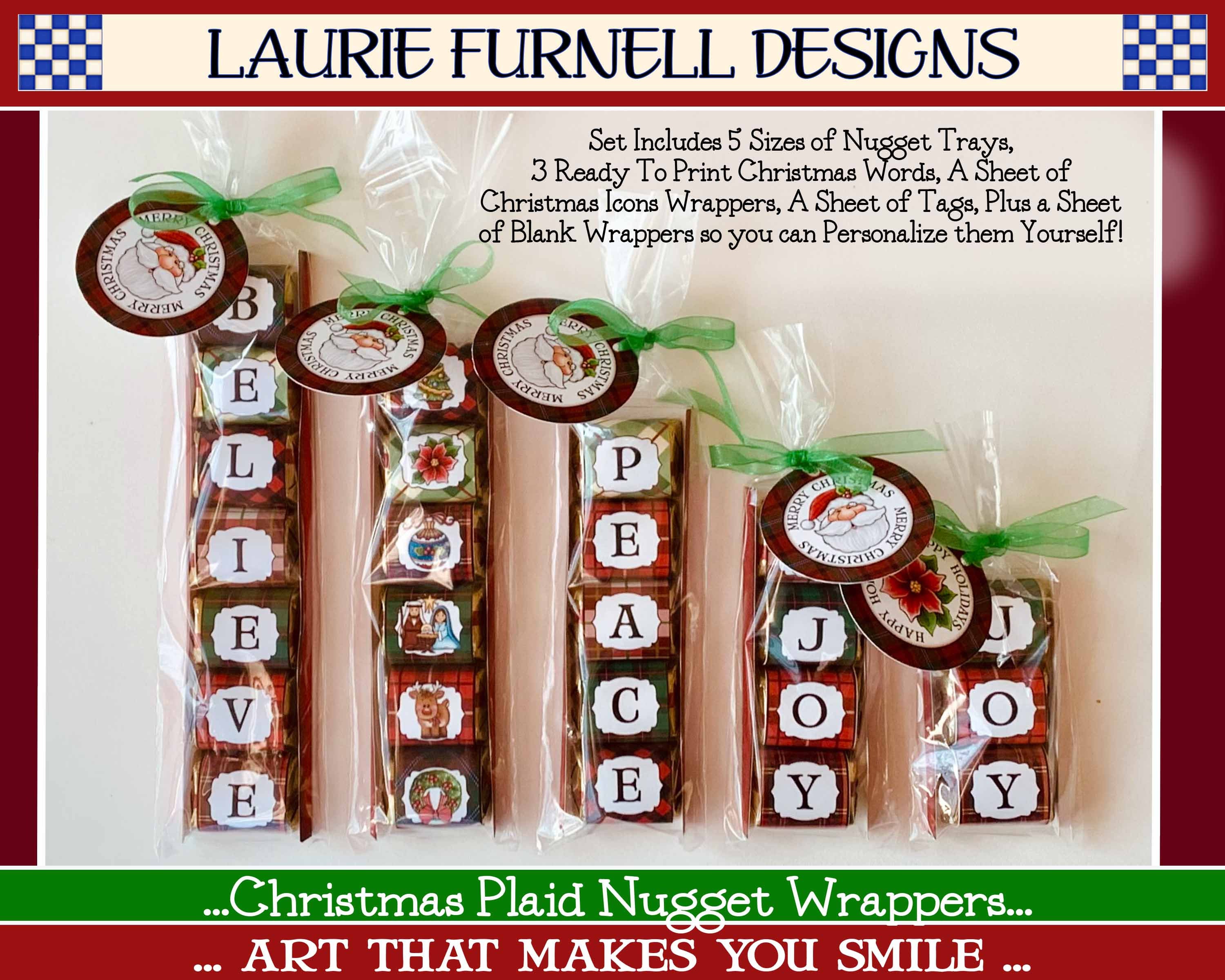 Christmas Hershey Nugget Wrappers DIY Stocking Stuffer - Etsy