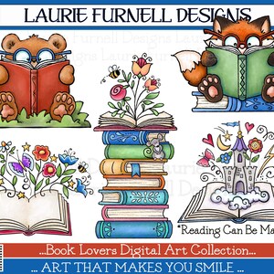 Library Bulletin Board Art, Book Clipart, Stack of Books PNG, Kids ...