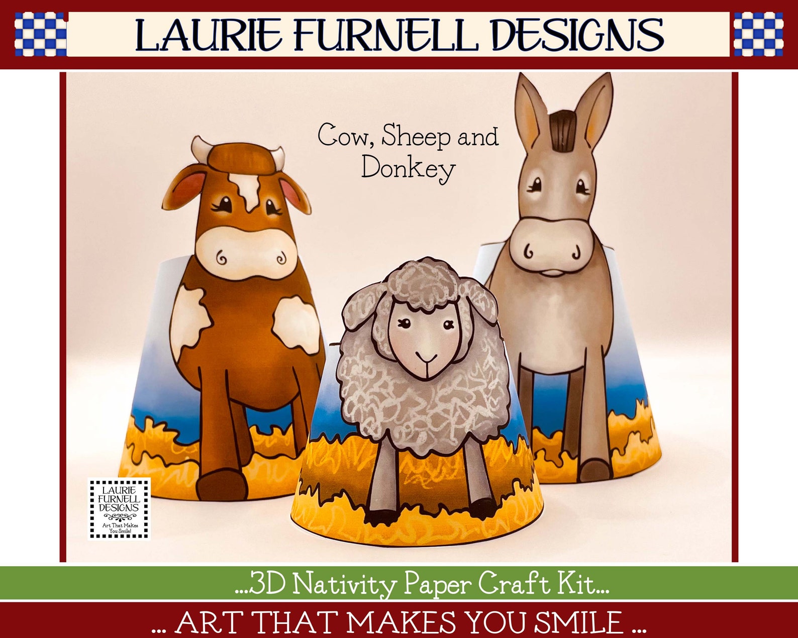 Nativity Paper Craft Kit Christmas Nativity Paper Craft DIY - Etsy