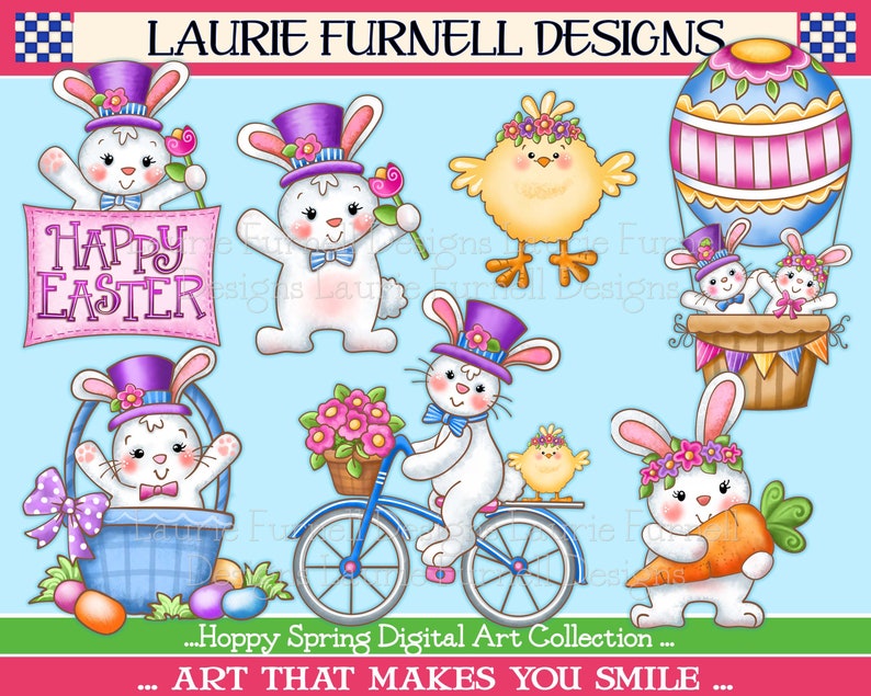 Easter Clip Art Easter Pngs Spring Clip Art Spring Pngs | Etsy