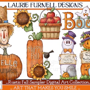 Fall Clip Art, Rustic Fall PNG, Scarecrow PNG, Autumn Clip Art, Art for ...