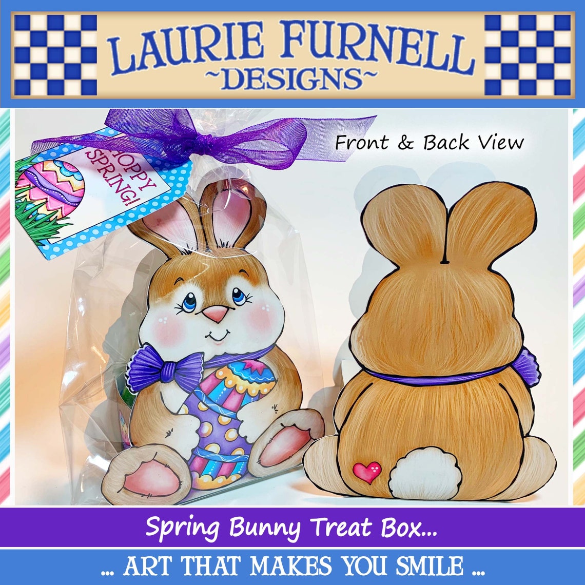 Spring Bunny Treat Box Easter Bunny Treat Box Easter Bunny | Etsy