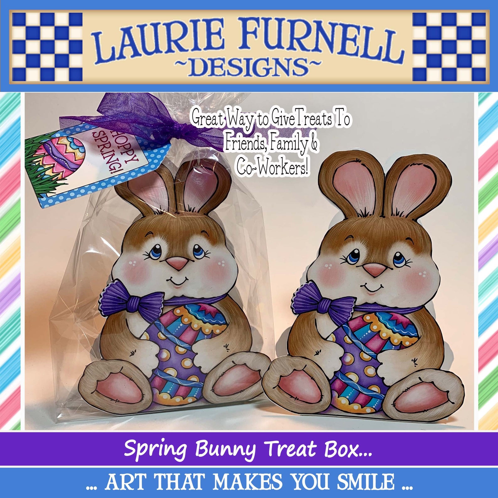 Spring Bunny Treat Box Easter Bunny Treat Box Easter Bunny Printable ...