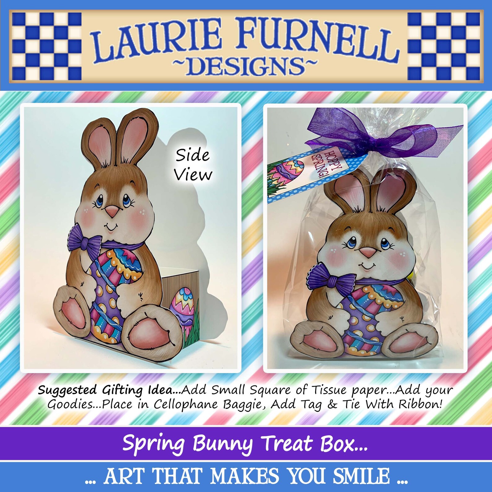 Spring Bunny Treat Box Easter Bunny Treat Box Easter Bunny Printable ...