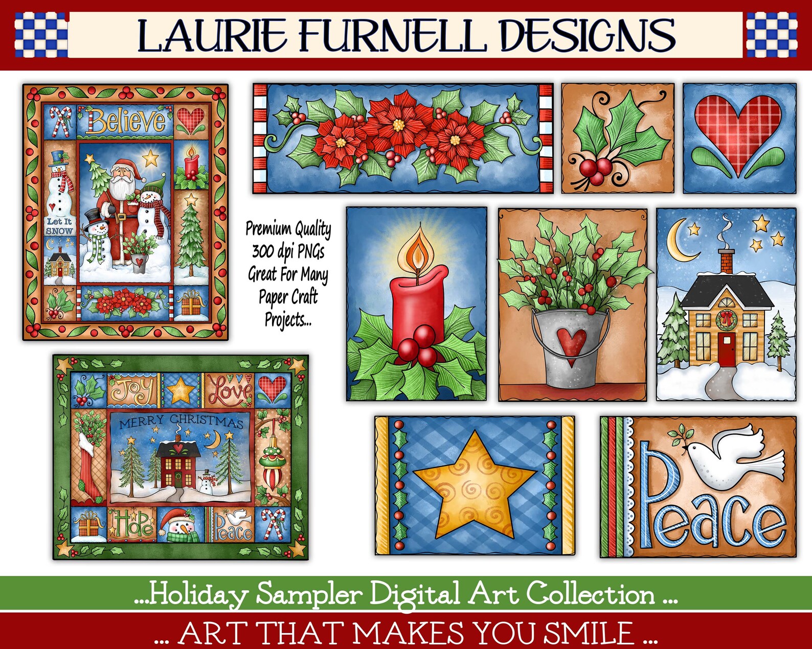 Holiday Clip Art, Christmas Clip Art, Holiday Planner Stickers, Santa ...