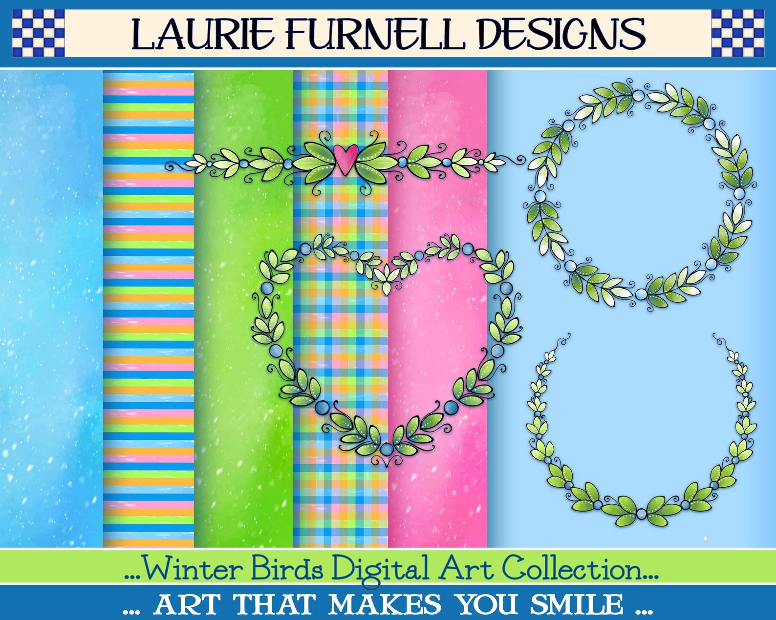 Winter Birds Clip Art Cute Bird Graphics Winter Bird Pngs - Etsy