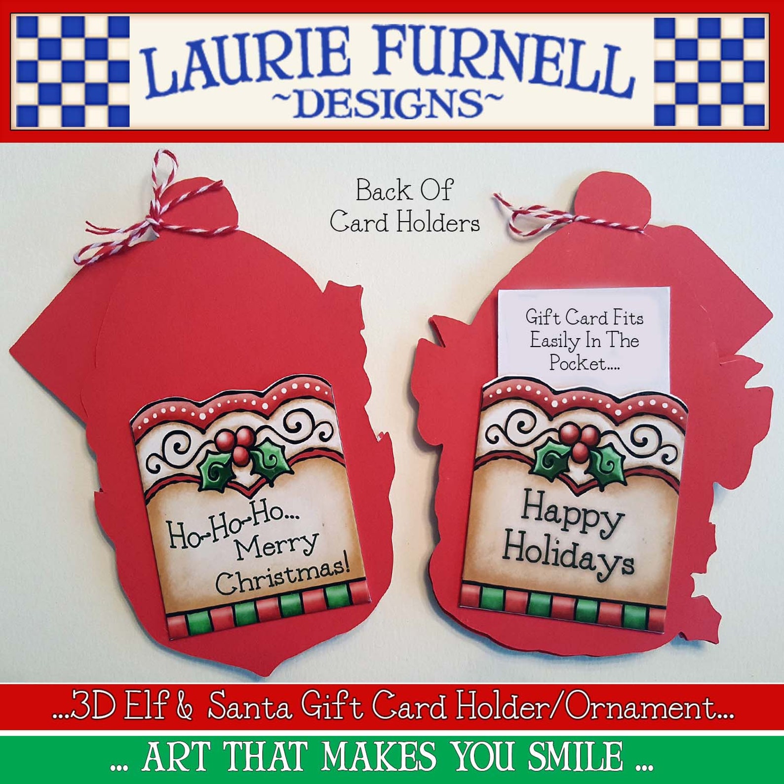 Santa Gift Card Holders, Christmas Printables, Laurie Furnell, Elf Gift ...