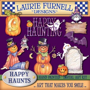 Halloween Digital Art, Halloween Clipart, Fall Clipart, Scrapbooking ...