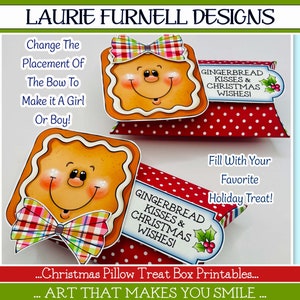 Christmas Treat Box Printables, Snowman Treat Box, Gingerbread Treat ...