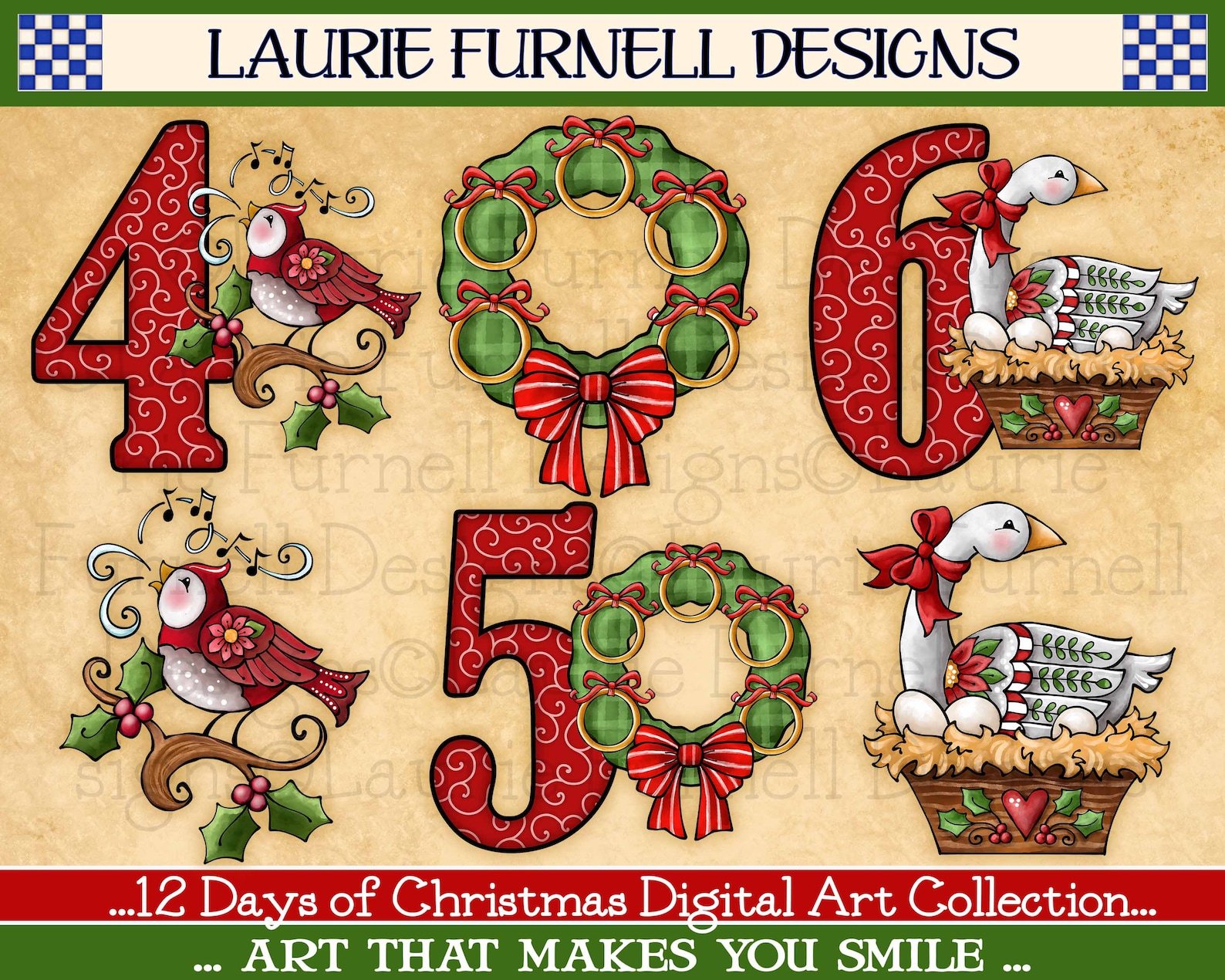 12 Days of Christmas Clip Art Christmas Clip Art Holiday - Etsy