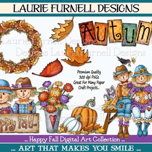 Autumn Clip Art, Fall Clip Art, Laurie Furnell, Bulletin Board Decor ...