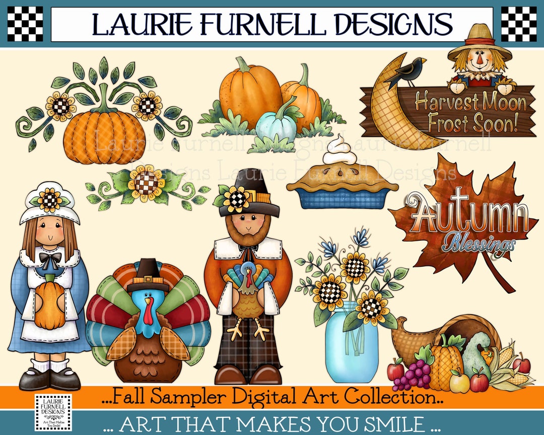 Fall Clip Art, Laurie Furnell, Autumn Clip Art, Thanksgiving Clip Art ...