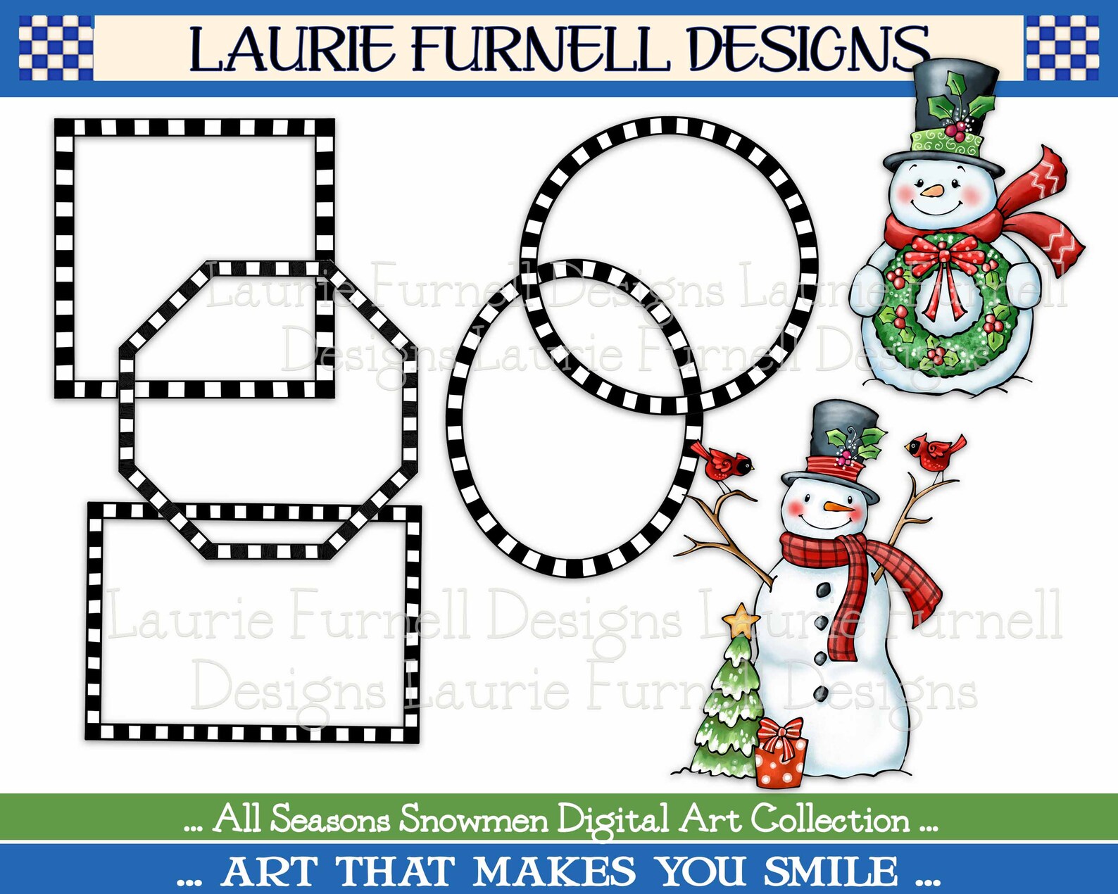 All Seasons Snowmen PNG Holiday Snowmen Clip Art Snowmen - Etsy