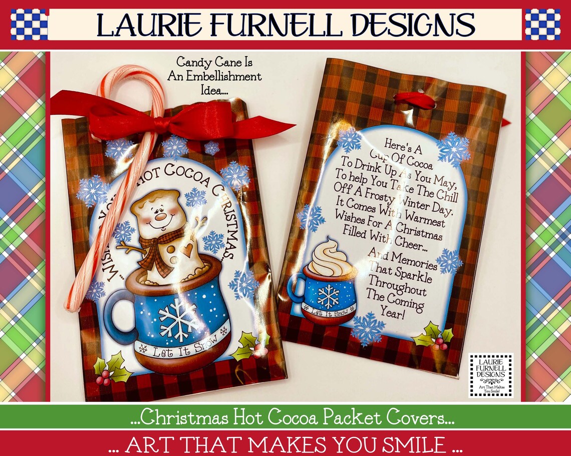 Cocoa Packet Cover, Hot Chocolate Packet Printable, Snowman Cocoa ...