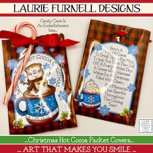 Cocoa Packet Cover, Hot Chocolate Packet Printable, Snowman Cocoa ...