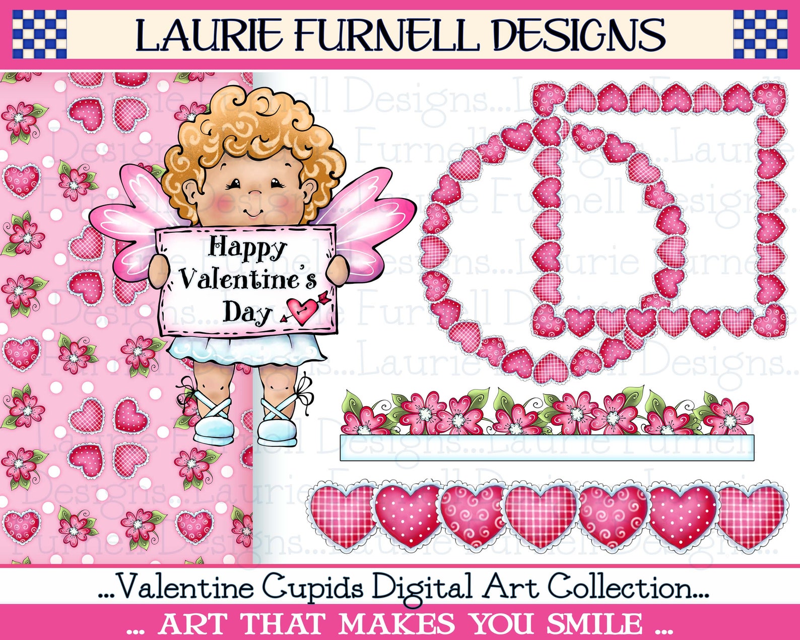 Valentine Cupid Pngs Valentine Clip Art Valentine Heart | Etsy